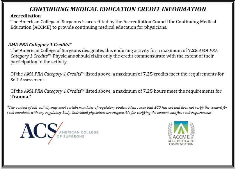 ATLS-Student Refresher - 1 Day | American College of Surgeons | Online ...